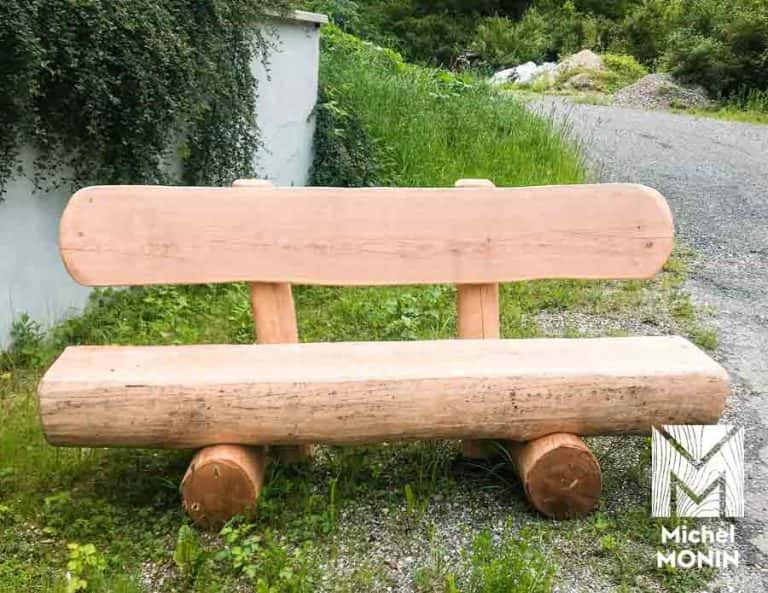 Banc Rustique - Mobilier d'extérieur en mélèze | Monin Bois SAS